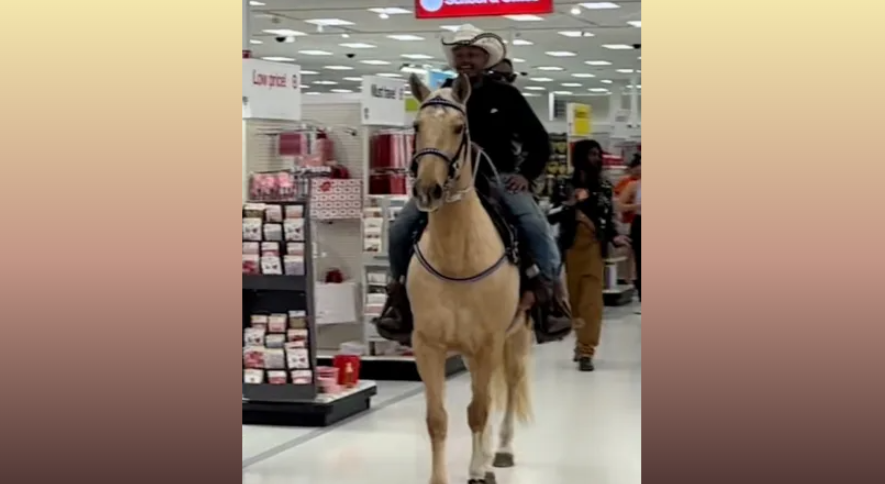 Texas Man Rides Horse Through Target Aisles in Viral Video - The HyperHive